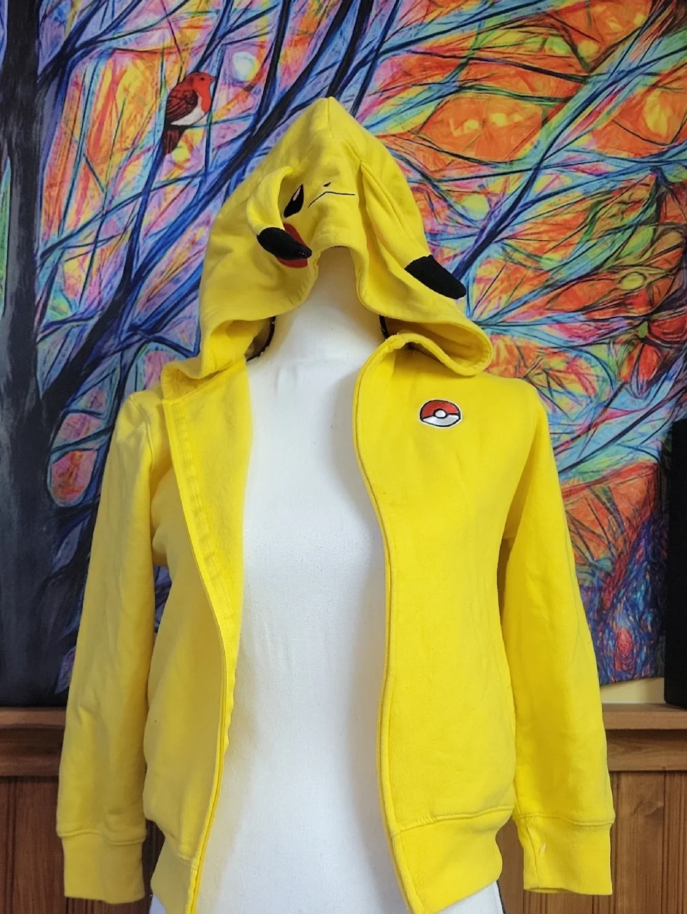 Shirts & Tops | Pokemon Yellow Hooded Zip Jacket With Character Detail ...